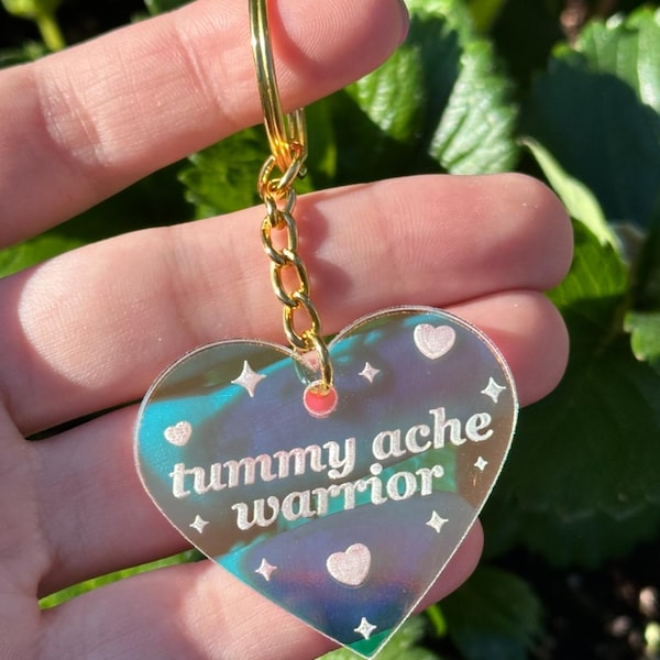 Tummy Ache Keychain - Etsy