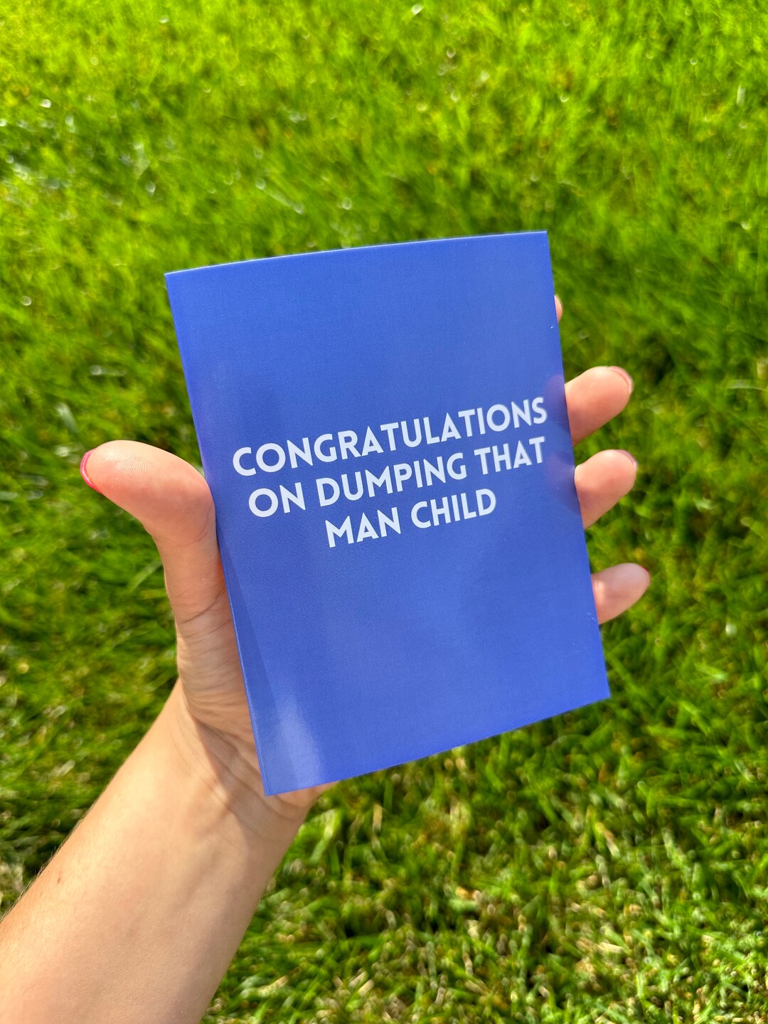Congratulations on Dumping That Man Child Breakup Card - Etsy