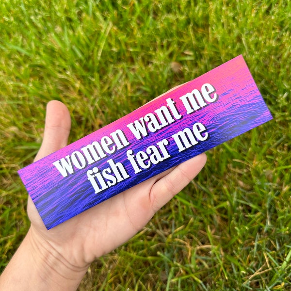 Fish Fear Me Sticker - Etsy