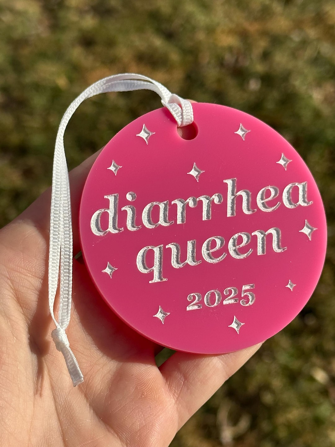 Diarrhea Queen 2025 Pink Acrylic Ornament - Etsy