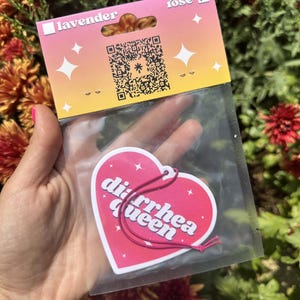 Diarrhea Queen Car Air Freshener - Rose Scent - Etsy