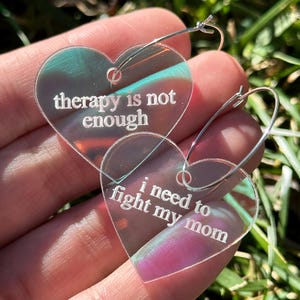Iridescent Therapy is Not Enough I Need to Fight My Mom Heart Hoop ...