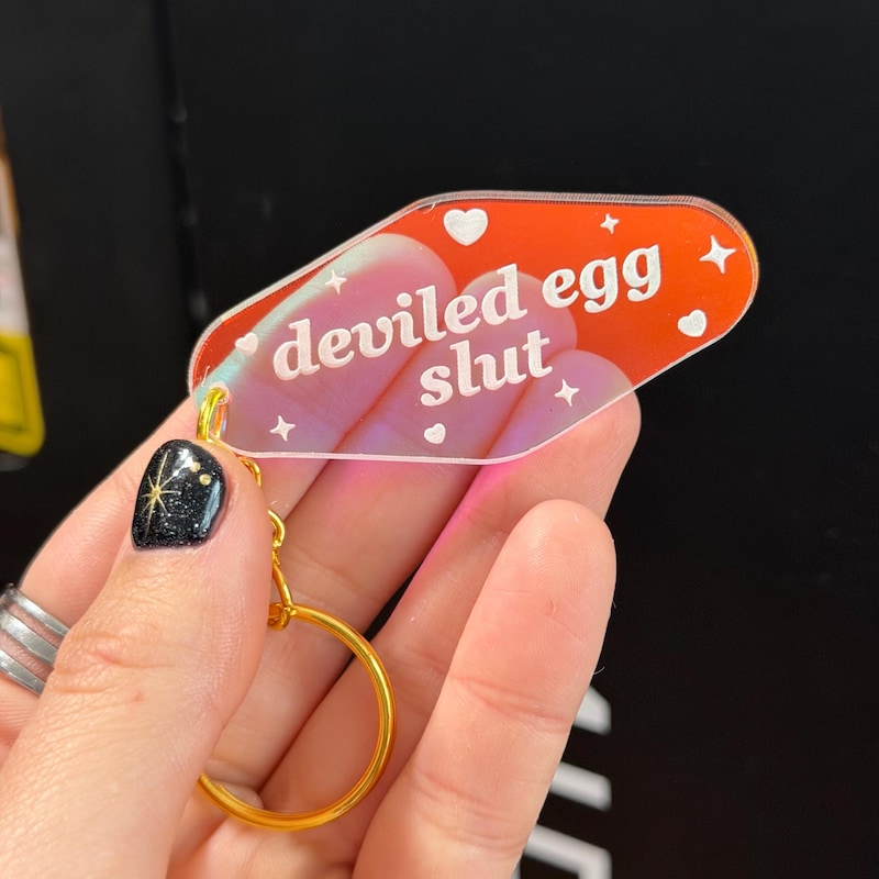 Acrylic Charm Egg - Etsy