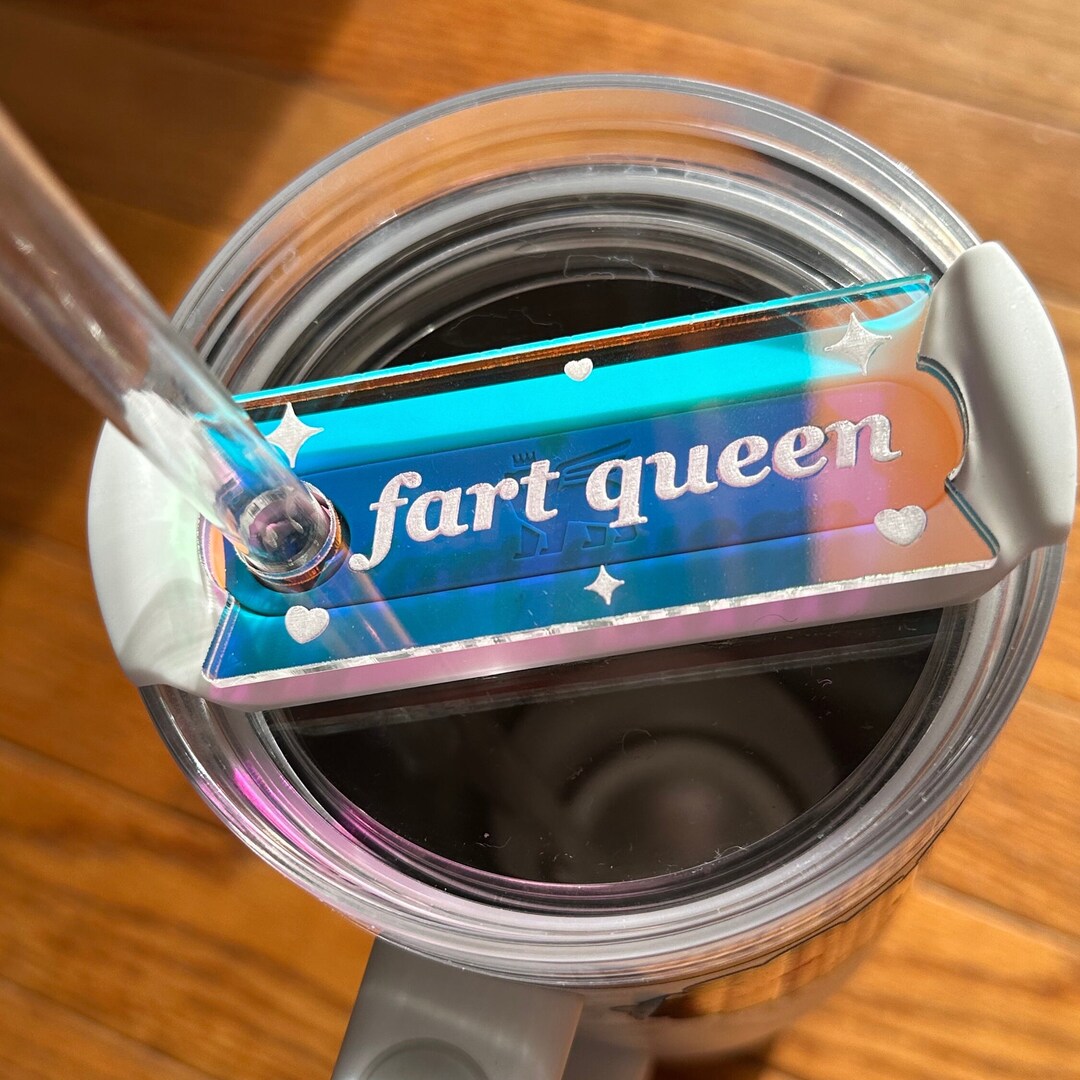 Iridescent Fart Queen Tumbler Topper 40 Oz Size (fits New 2.0 Cups Only ...
