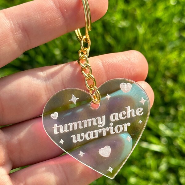 Tummy Ache Keychain - Etsy