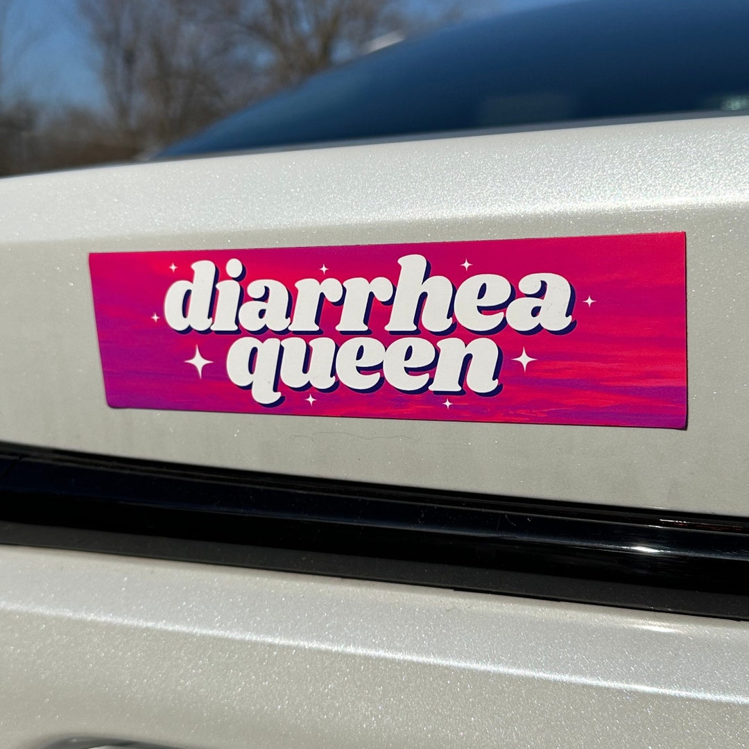 Diarrhea Queen Car Pink Magnet: 7 X 2 Inches - Etsy