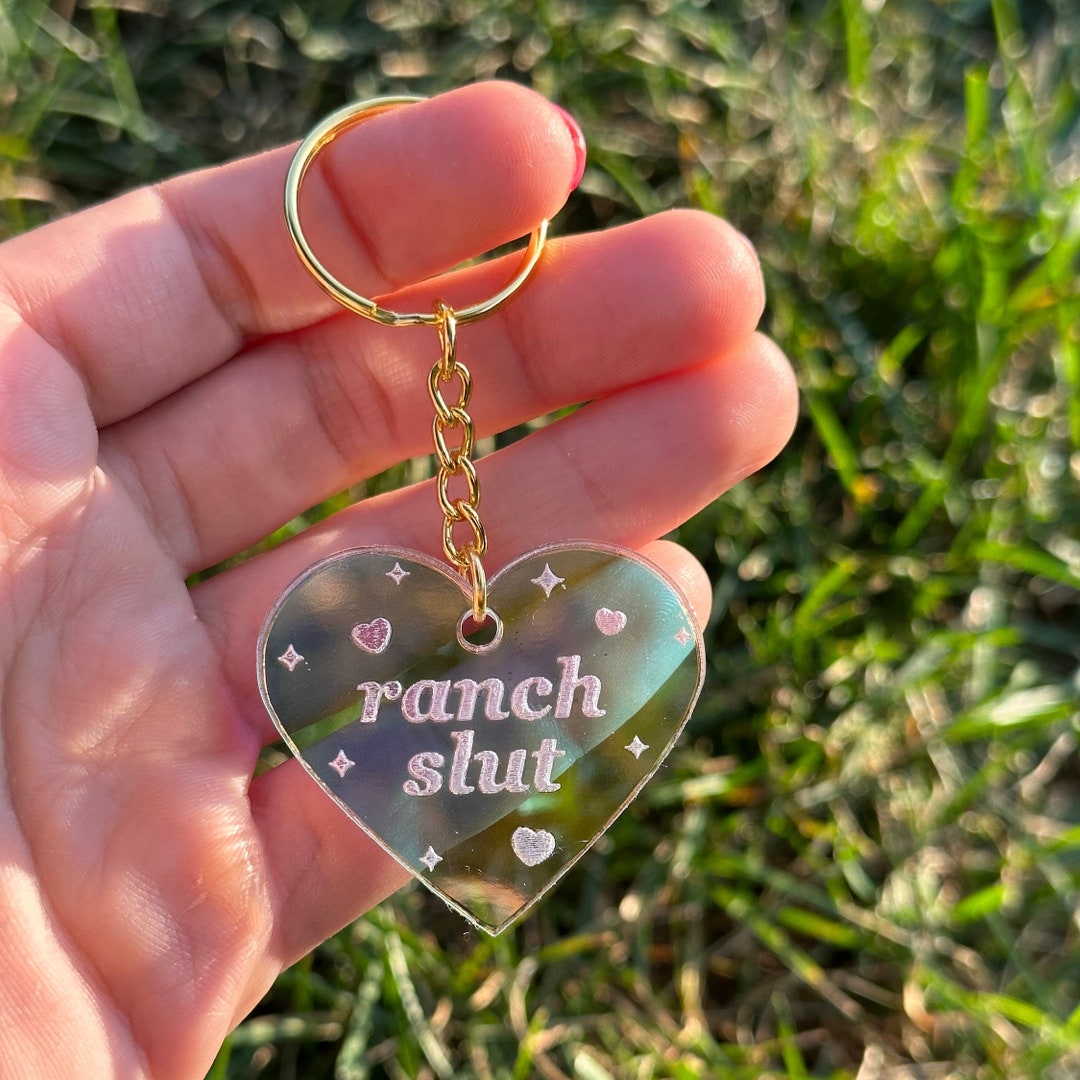 Ranch Slut Iridescent Acrylic Keychain - Etsy