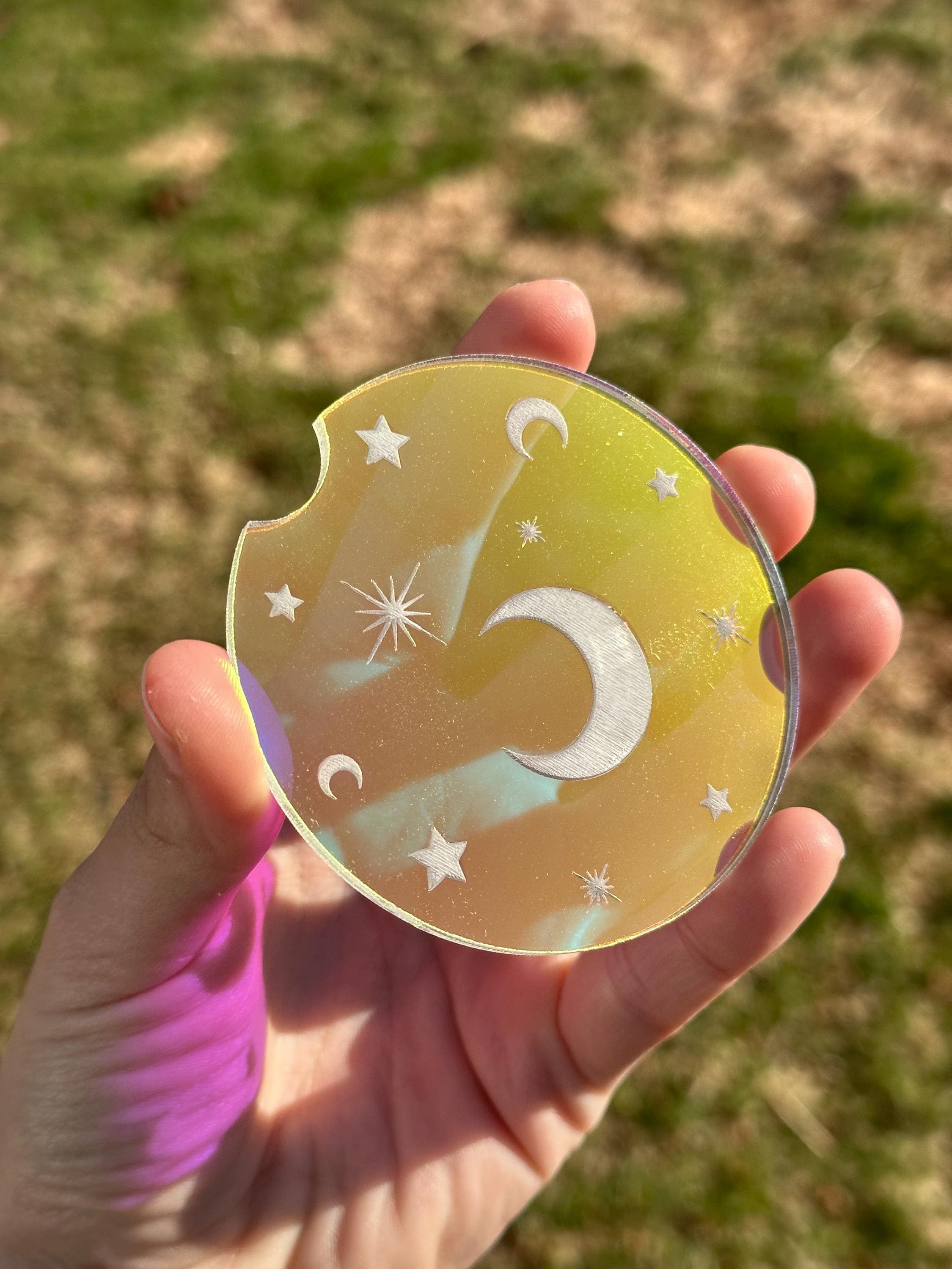 Individual Celestial 3 Inch Iridescent Car Coaster (please Double Check ...