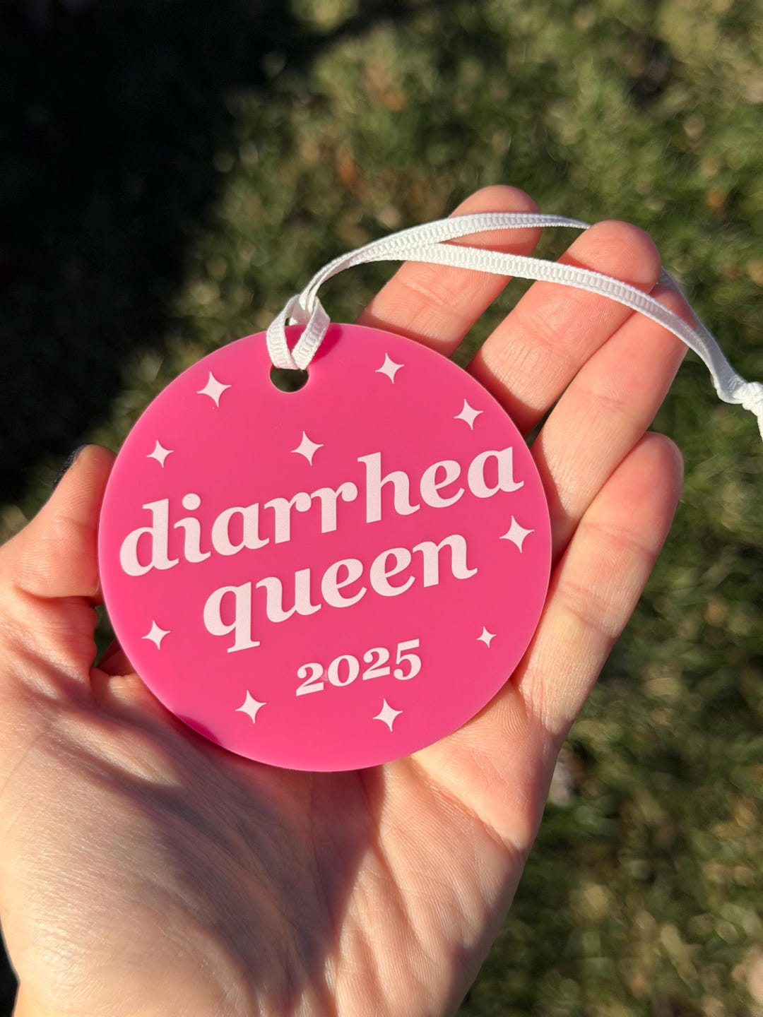 Diarrhea Queen 2025 Pink Acrylic Christmas Ornament - Etsy