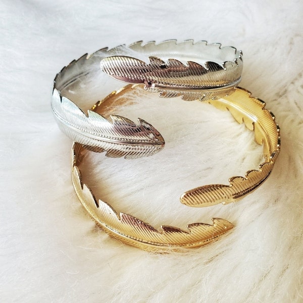 Leaf Arm Cuff - Etsy