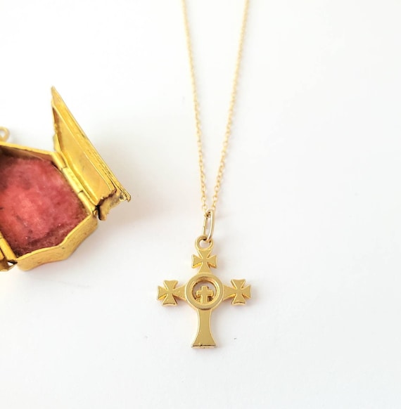 Vintage cross with miniature cross detailing ... - Gem