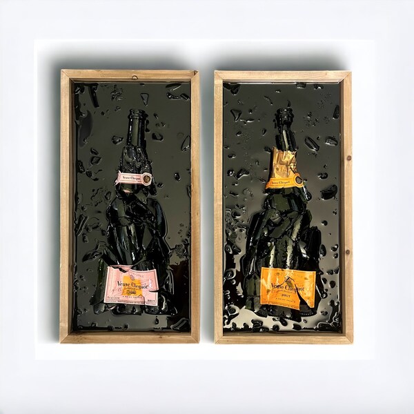 Resin Broken Bottle Art - Etsy