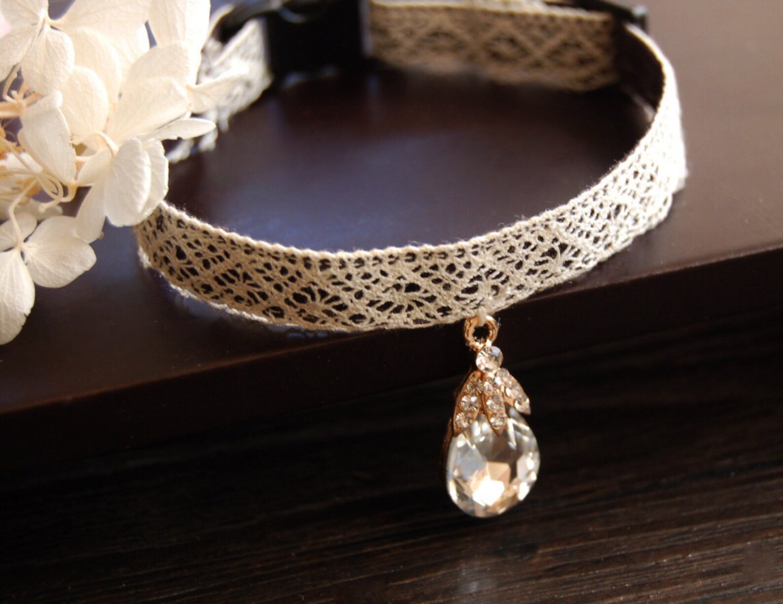 Beautiful Lace Cat Collar.small Dog Collar.gift for Cat.cat | Etsy