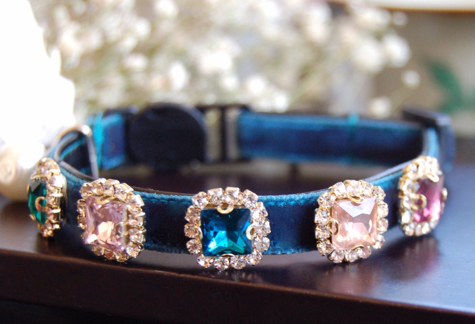 Wedding Cat Collar.beautiful Rhinestone Cat Collar Peacock - Etsy