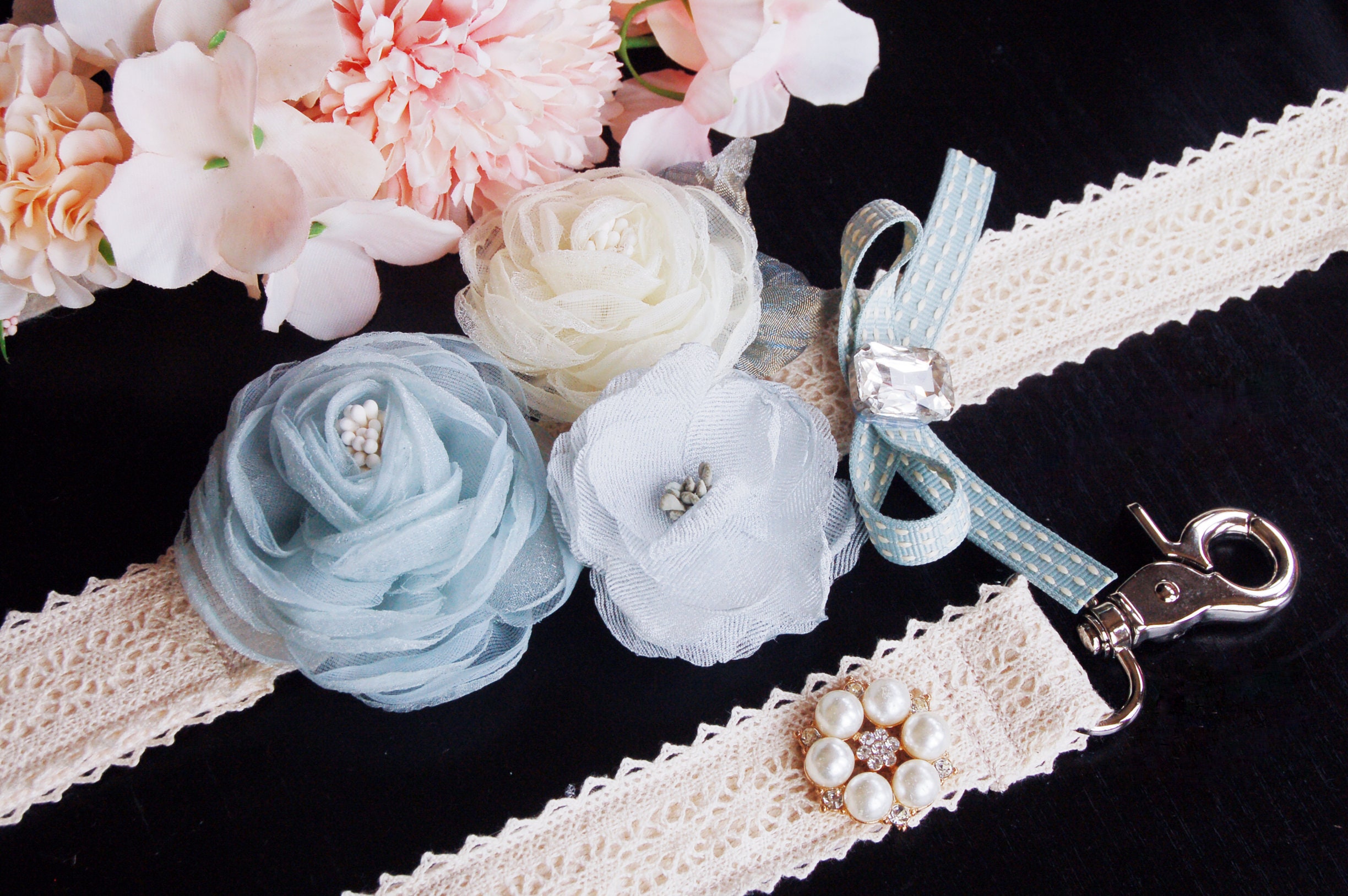 Beautiful Lace Dog Collarflower Dog Collar.wedding Lace Dog | Etsy