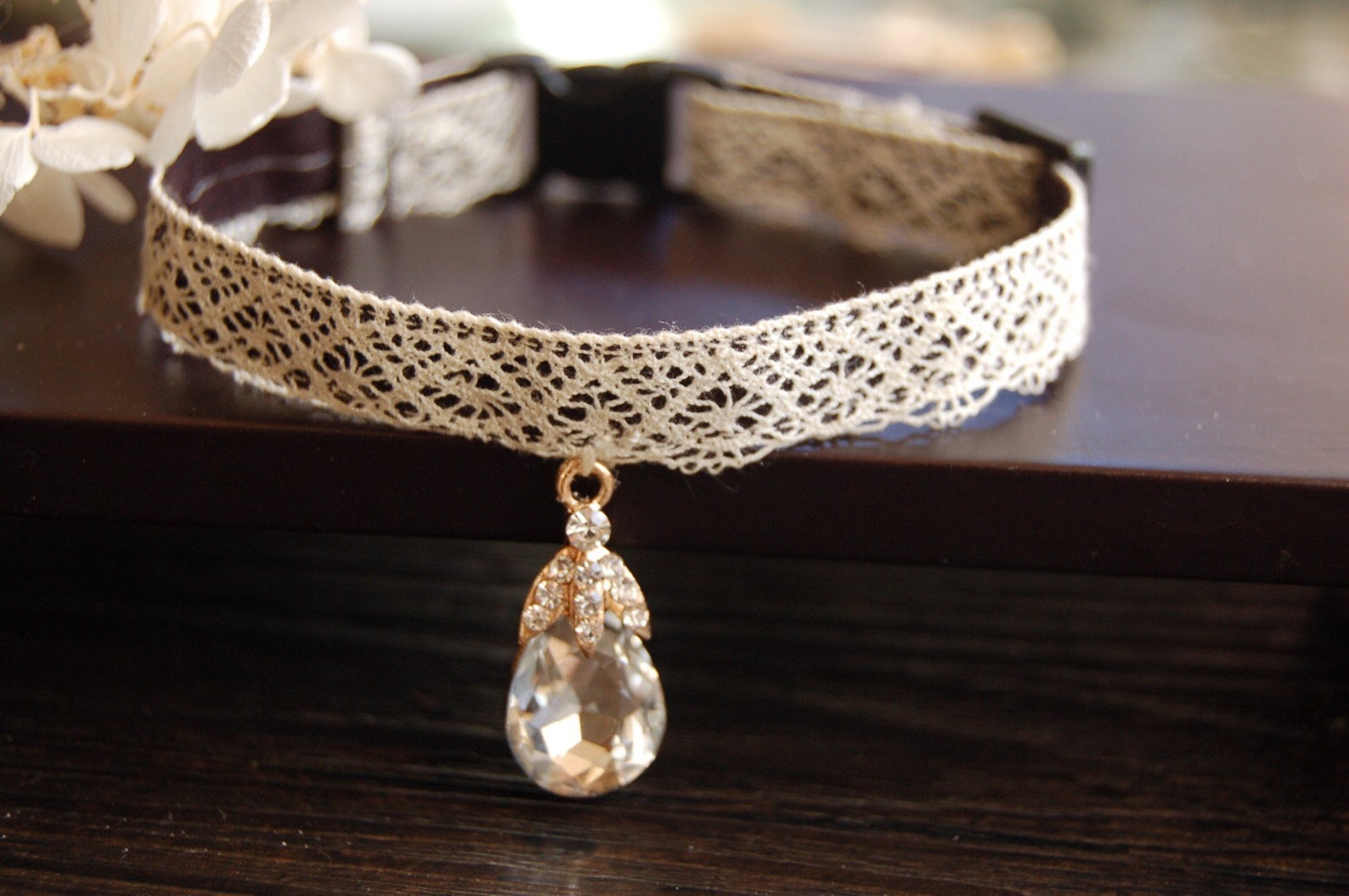 Beautiful Lace Cat Collar.small Dog Collar.gift for Cat.cat | Etsy