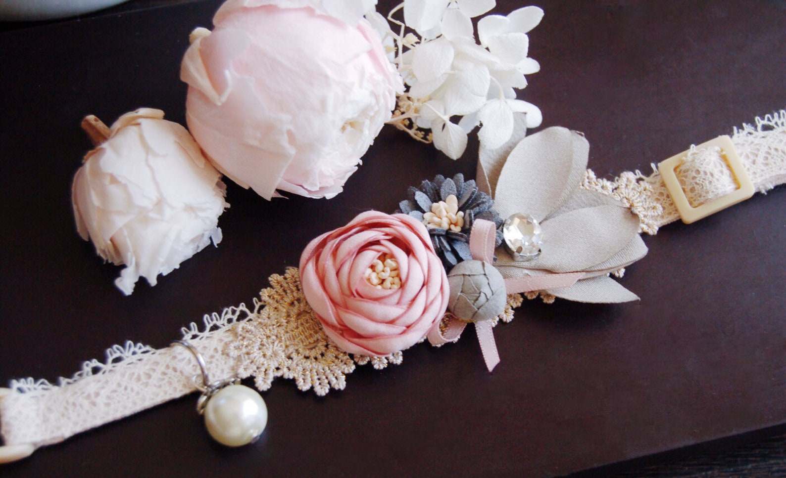 Beautiful Cat collarwedding lace cat collarsmall dog | Etsy