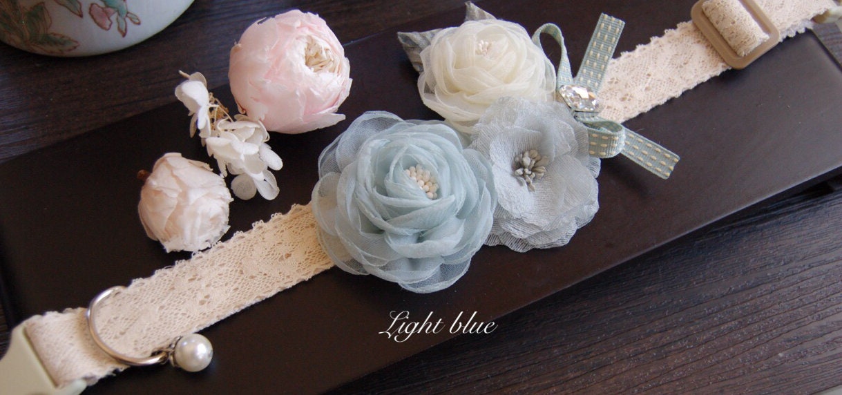 Beautiful Lace Dog Collarflower Dog Collar.wedding Lace Dog | Etsy