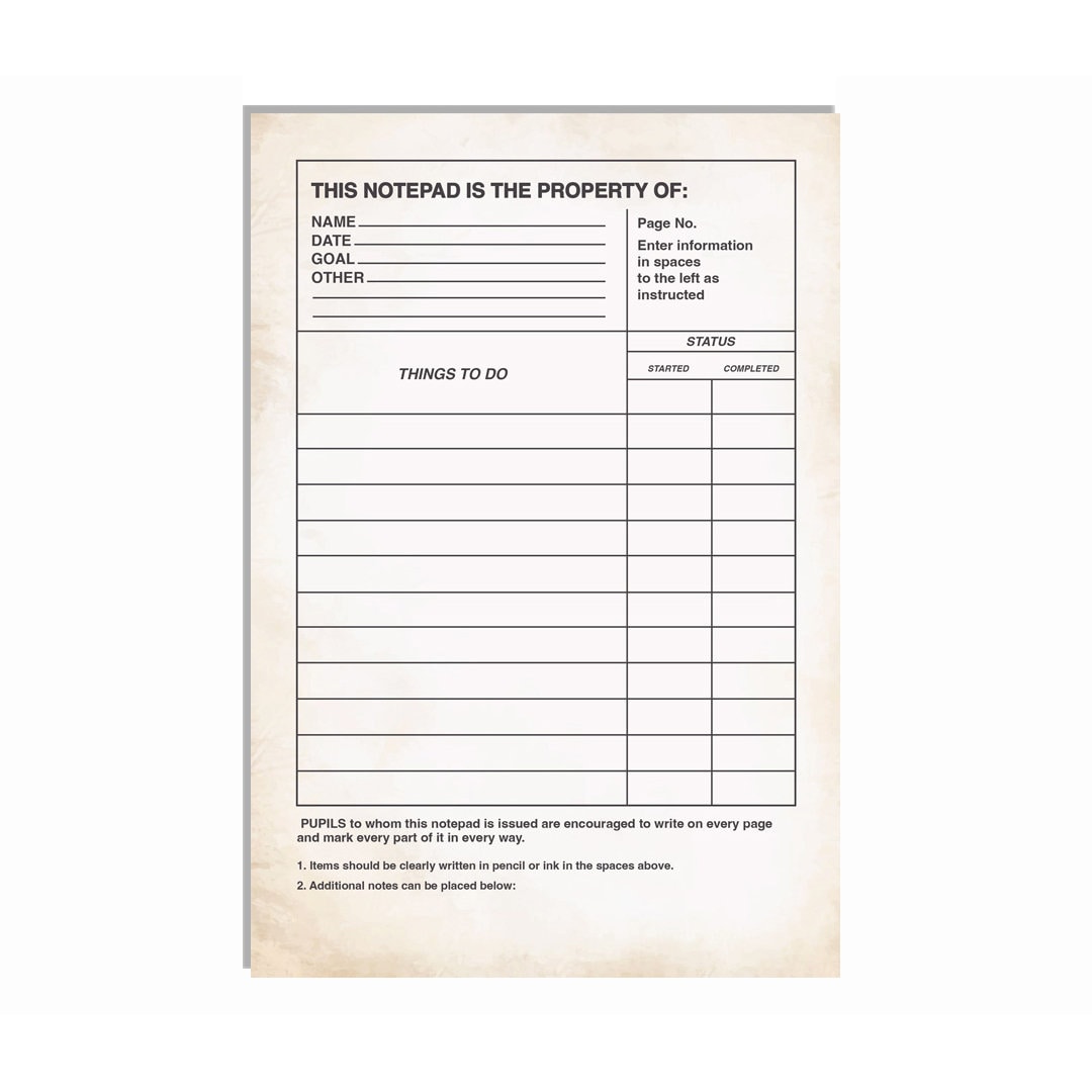 Unique Notepad, Vintage Notepad, Throwback Notepad, Stationery, Small ...