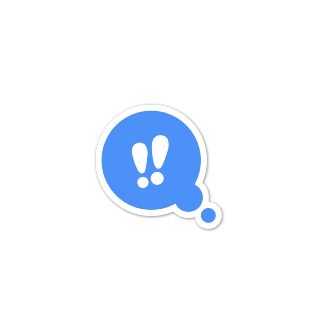 EXCLAMATION STICKER - Vinyl Sticker, Exclamation Sticker, Reaction ...