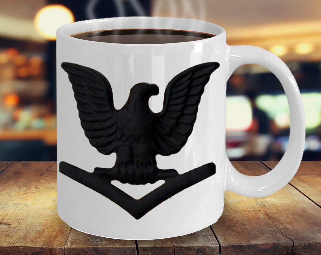 US Navy Petty Officer Third Class (PO3) Coffee Mug - Gift for Veteran ...