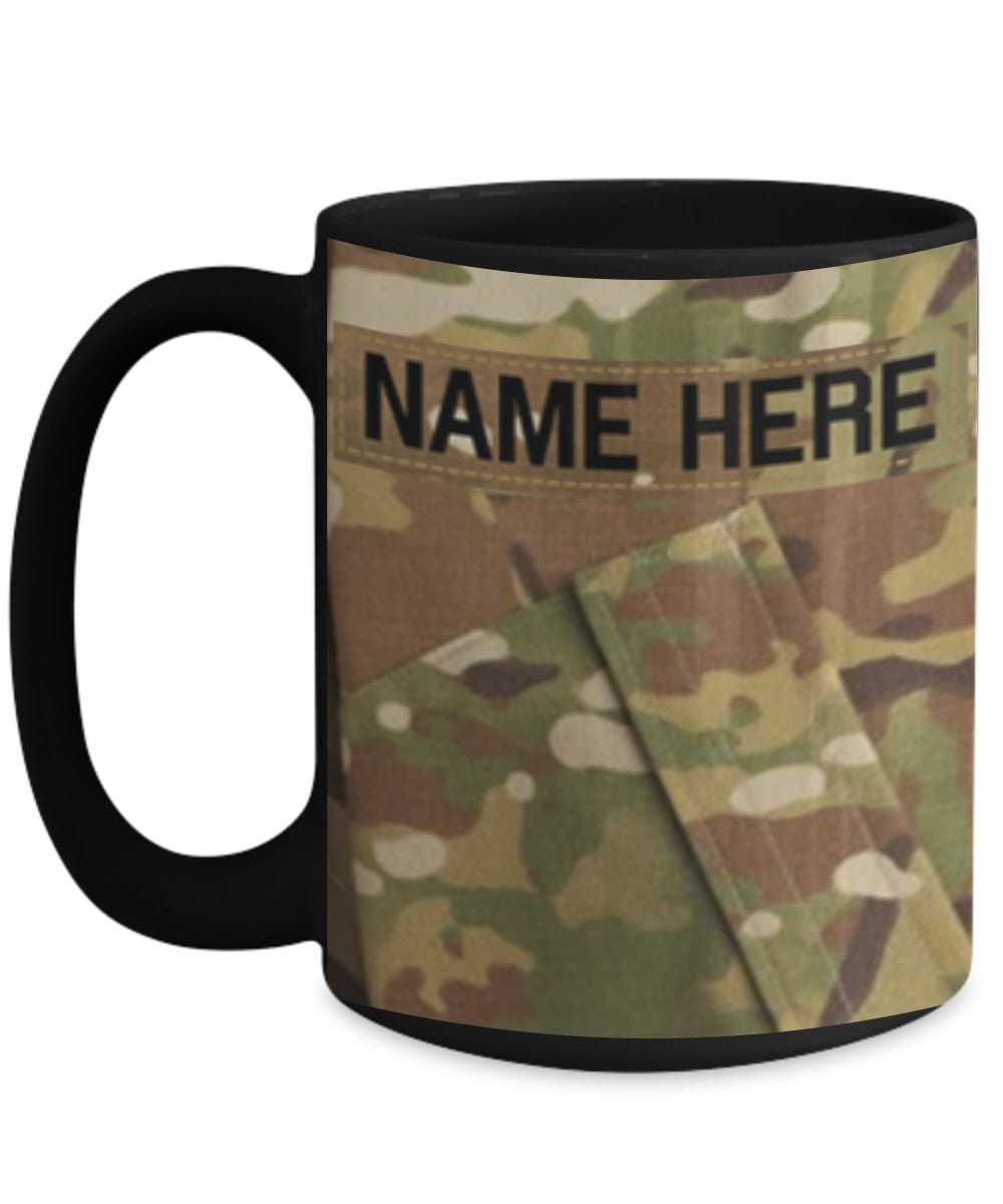 Personalized US Army Coffee Mug, Army Enlisted Ranks Private - Sergeant ...