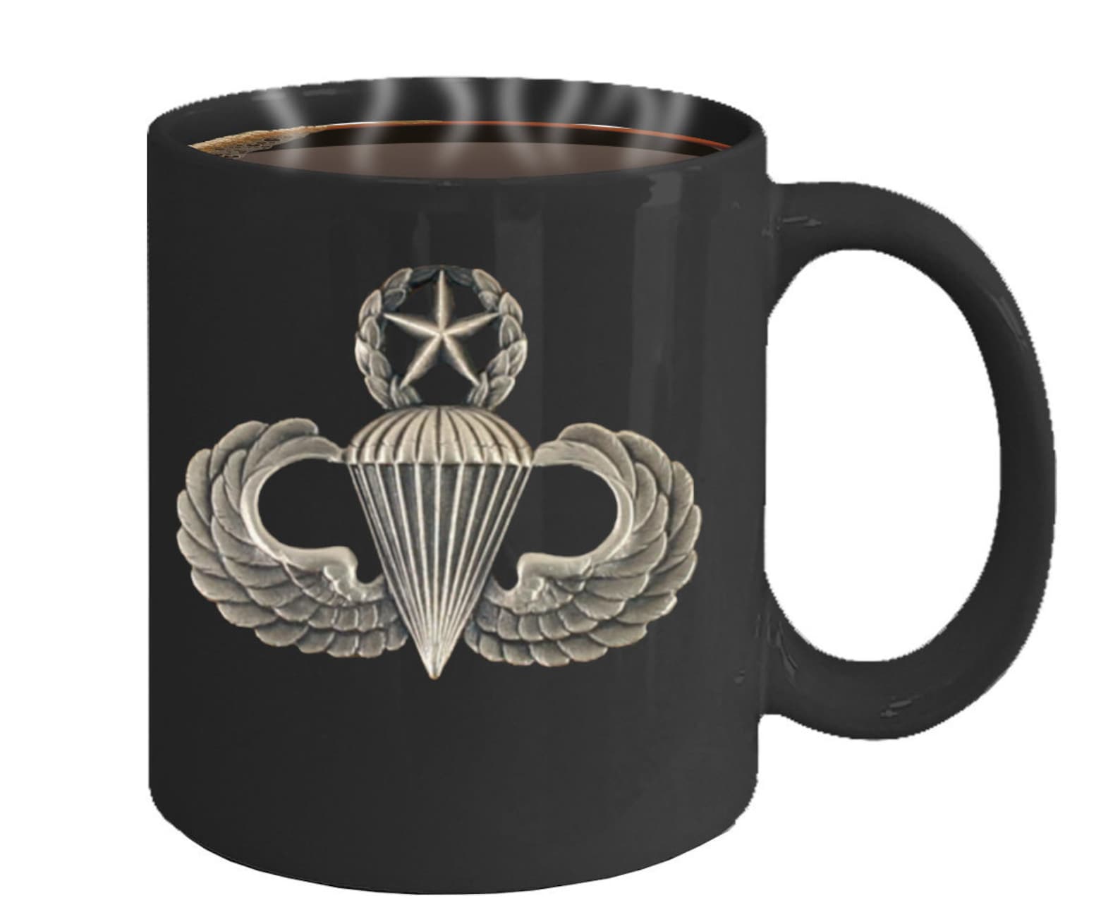 Military Coffee Mug – Airborne Jump Wings - Gift for Soldier, Airman ...