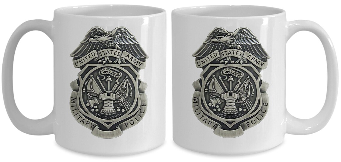 Military Police - MP Coffee Mug, 15 Ounce Cup - Personalized Text ...