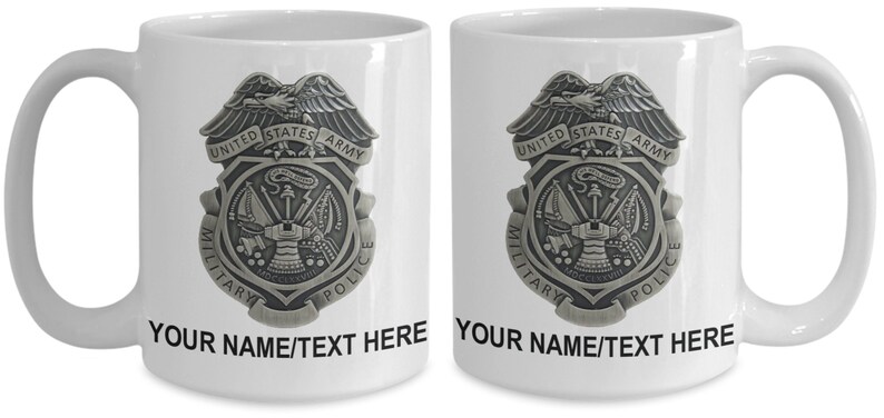 Military Police Mp Coffee Mug 15 Ounce Cup Personalized Etsy