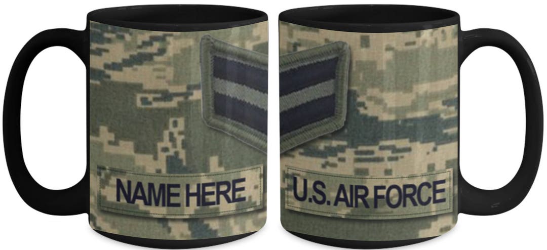 Personalized US Air Force Coffee Mug - US Air Force (USAF) Airman 1st ...