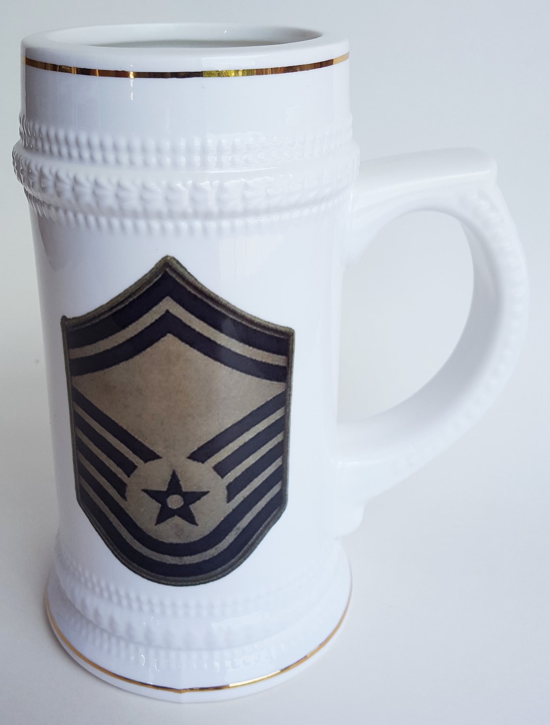 Beer Stein Mug for US Air Force (USAF) Airmen - Personalized With Rank ...