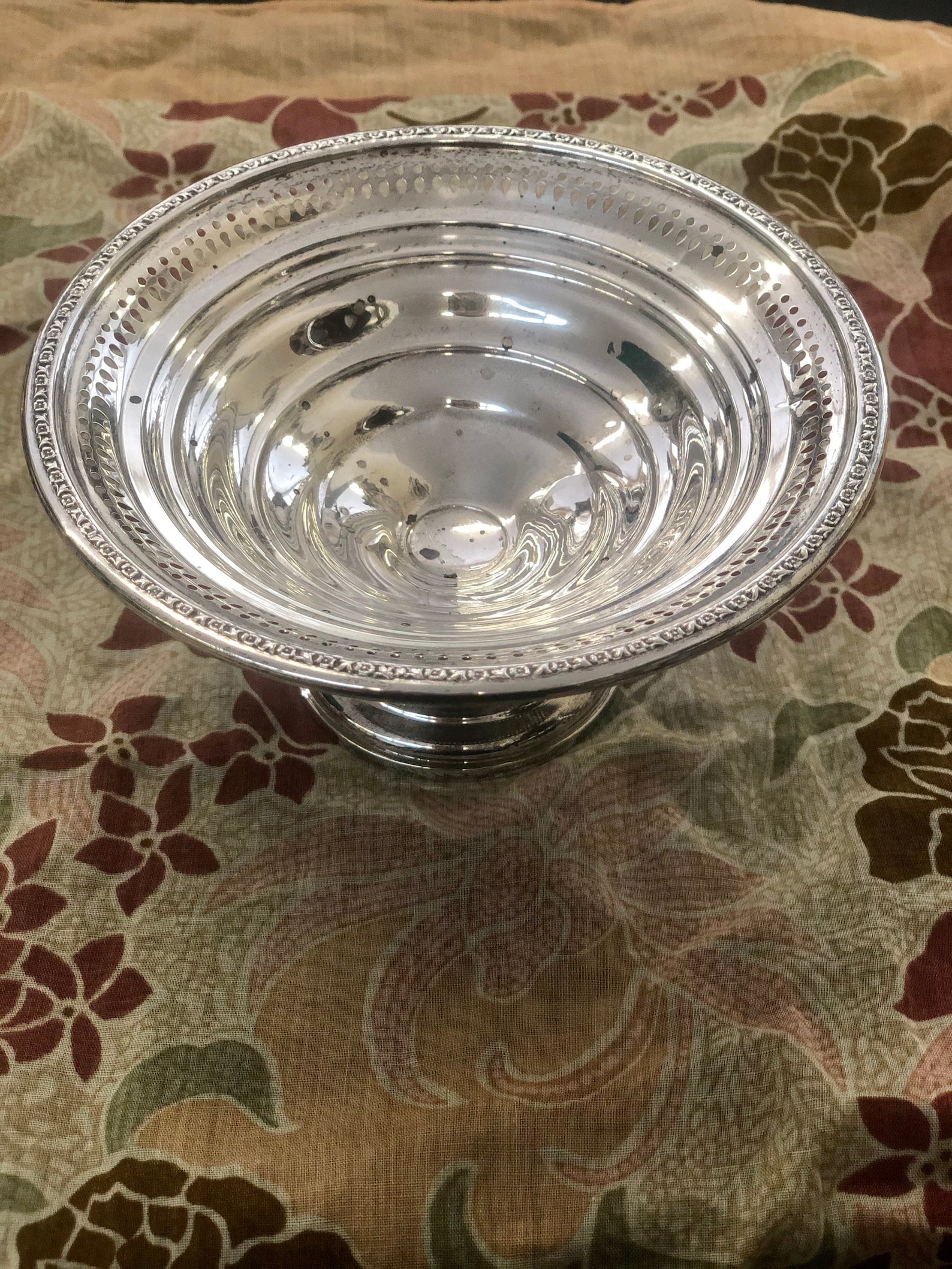 Antique Empire Sterling Silver Candy Dish | Etsy