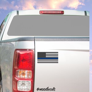 Thin Blue Line Flag Decal Sticker Back the Blue Decal - Etsy