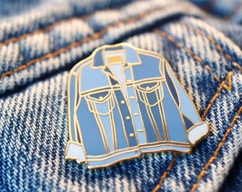 Jean Jacket Pin - Etsy