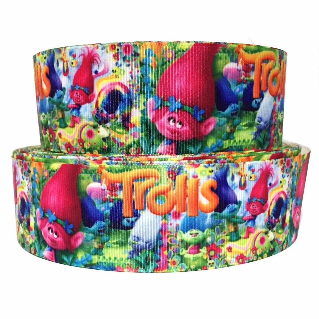GROSGRAIN RIBBON 5/8, 7/8",1.5", 3" in Trolls for Gifts Birthday ...