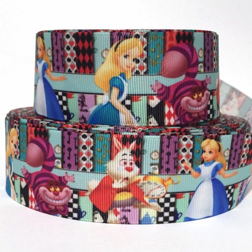 5 YDS Alice in Wonderland Ribbon - Etsy