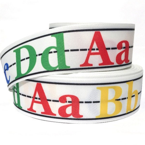 Ribbon School Letters - Etsy