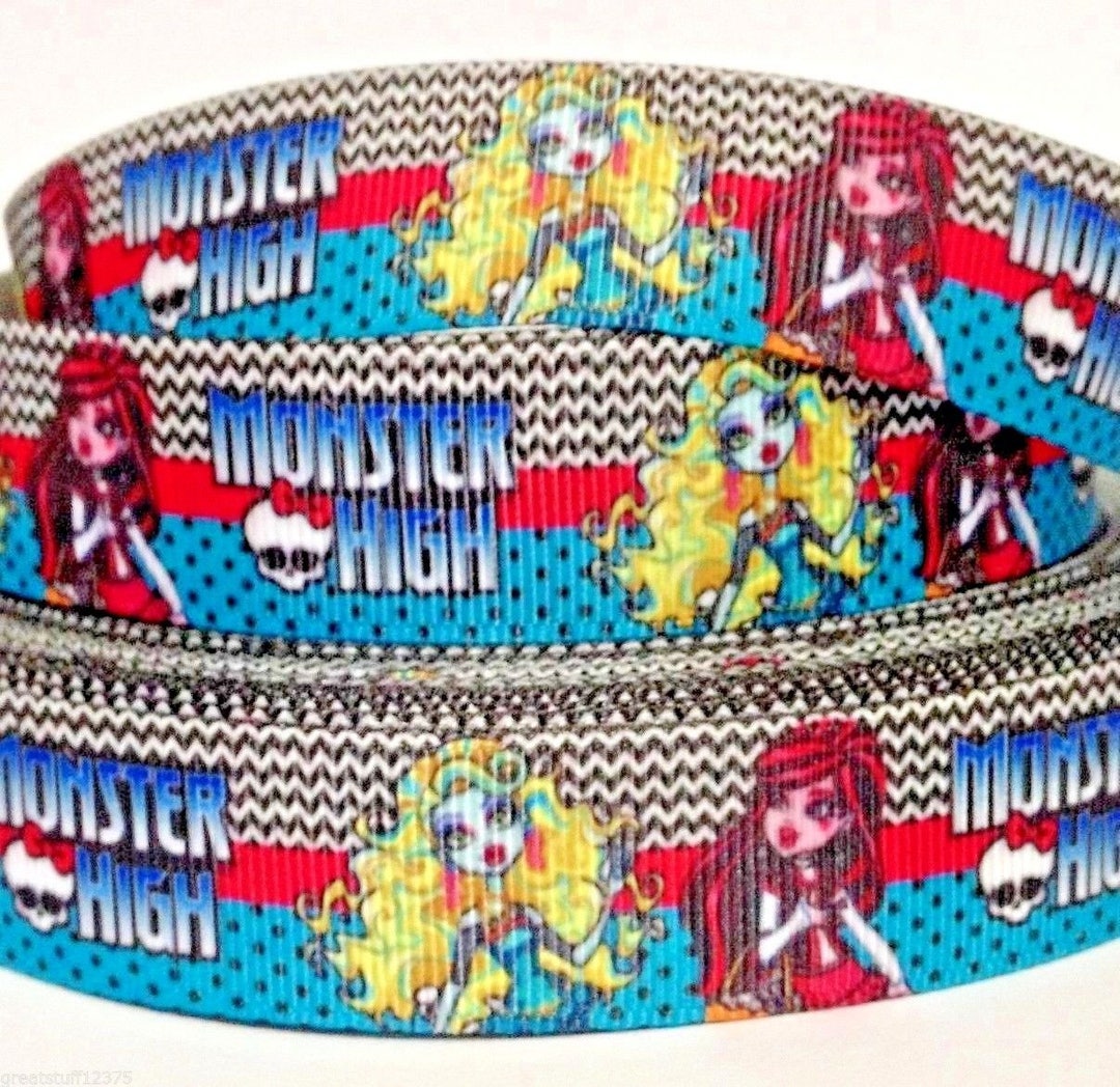 Grosgrain Ribbon 7/8" Monster High Princess M9 USA Seller Printed ...