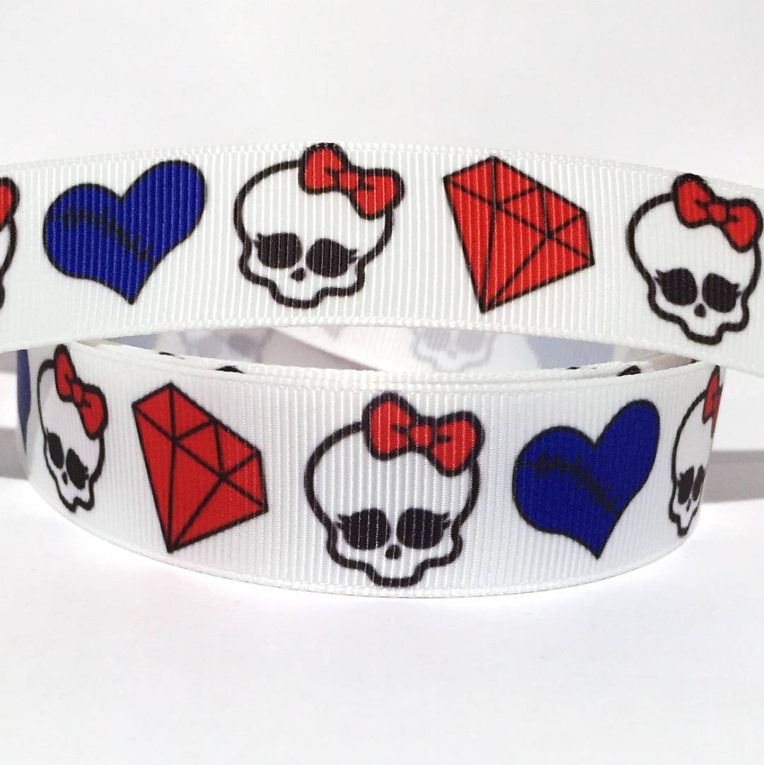Grosgrain Ribbon 7/8 Monster High Hearts M17 Printed - Etsy