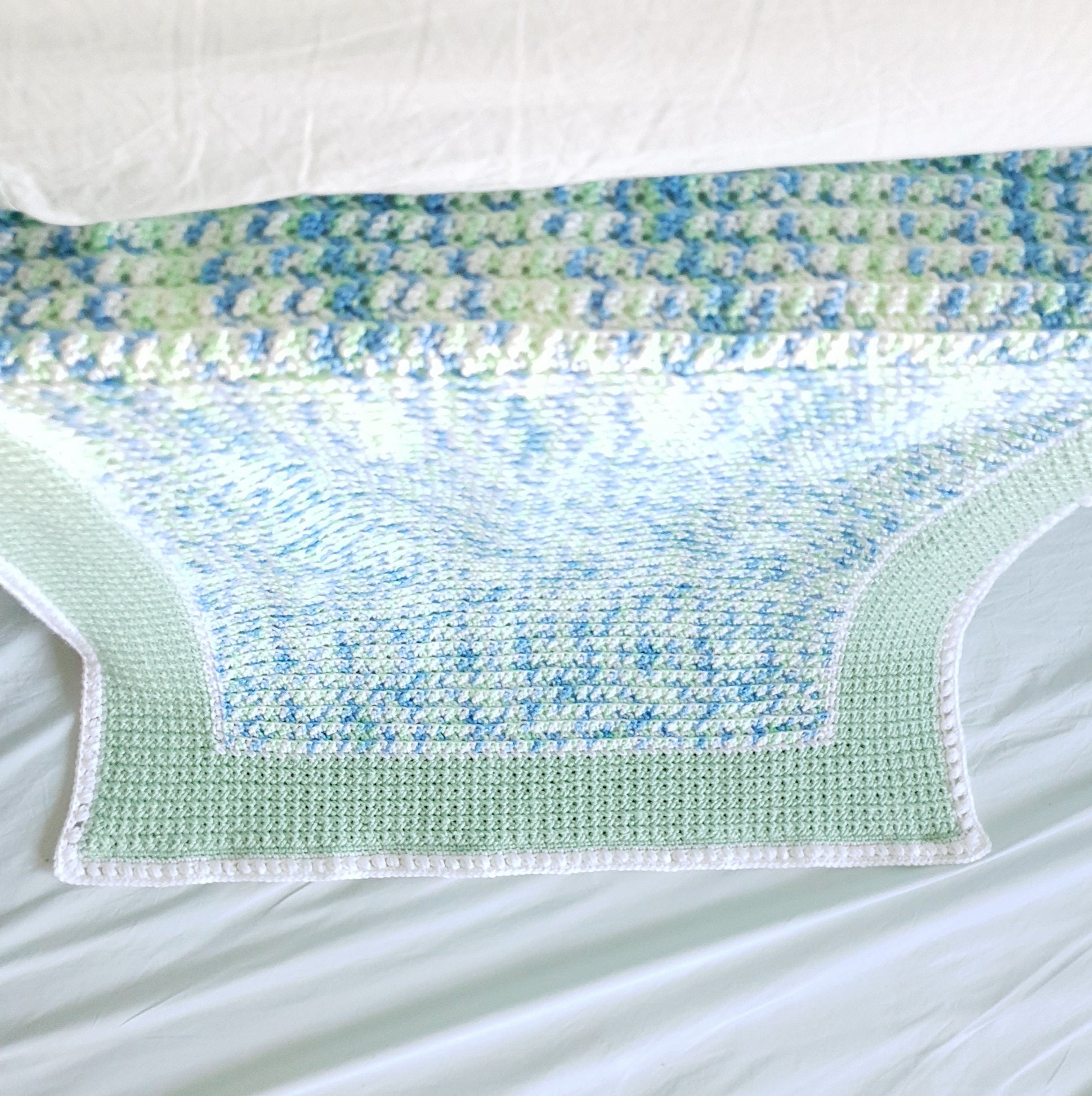 Crochet Baby Blanket Pattern Wintergreen Baby Blanket Baby - Etsy