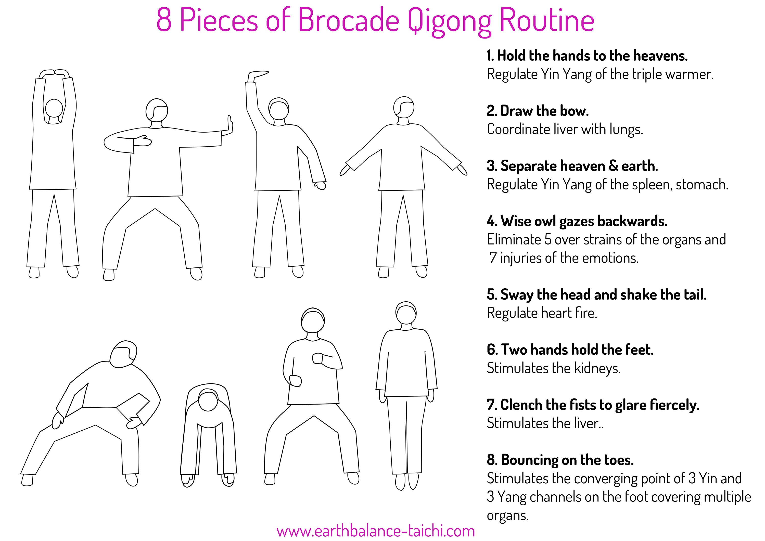 8 Pieces of Brocade Qigong, Video Course, Downloadable Files, Learn ...