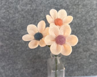 Spring Felt Flowers, Loose Felt Flowers, Rainbow Felt Flowers, Colorful ...