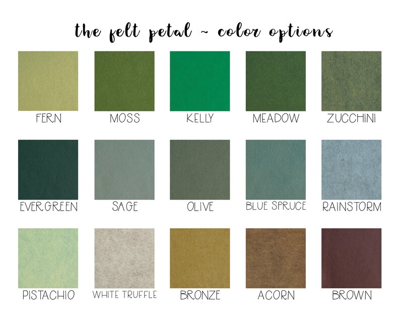 Primrose / Felt Flowers / Felt Flower Stem / Felt Flower - Etsy