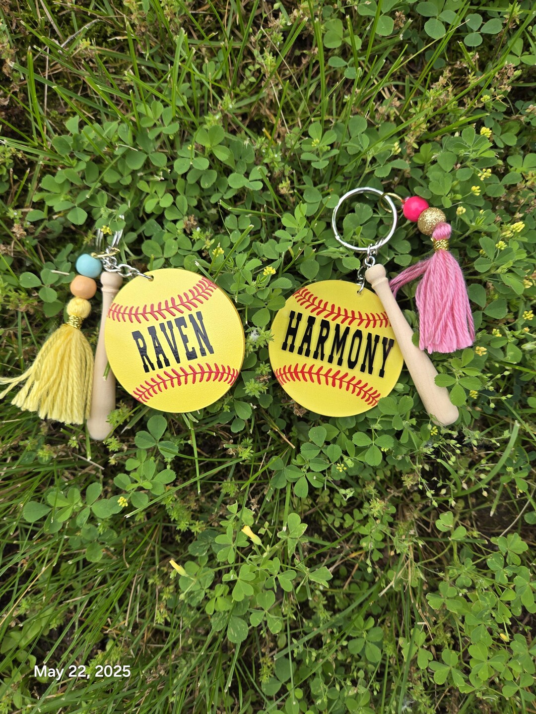 PERSONALIZED Softball and Baseball Keychains - TEAM SETS Available - Etsy