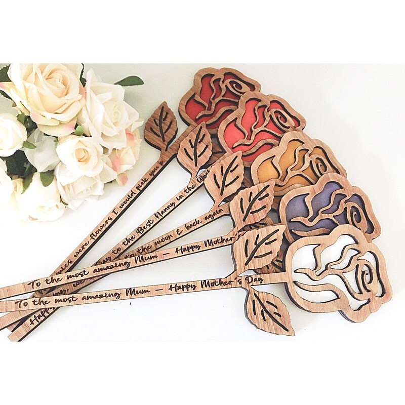 Wooden Roses - Etsy