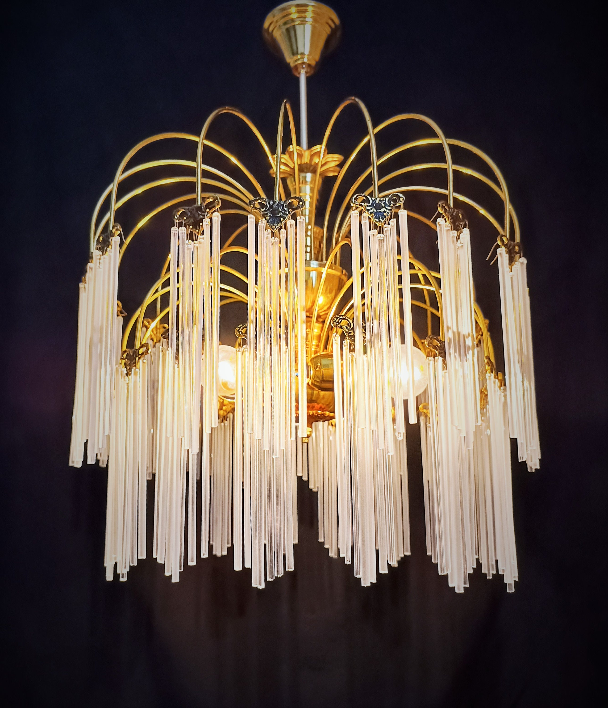 Vintage Art Deco Retro 80s Ceiling Hall Light Murano Milk - Etsy