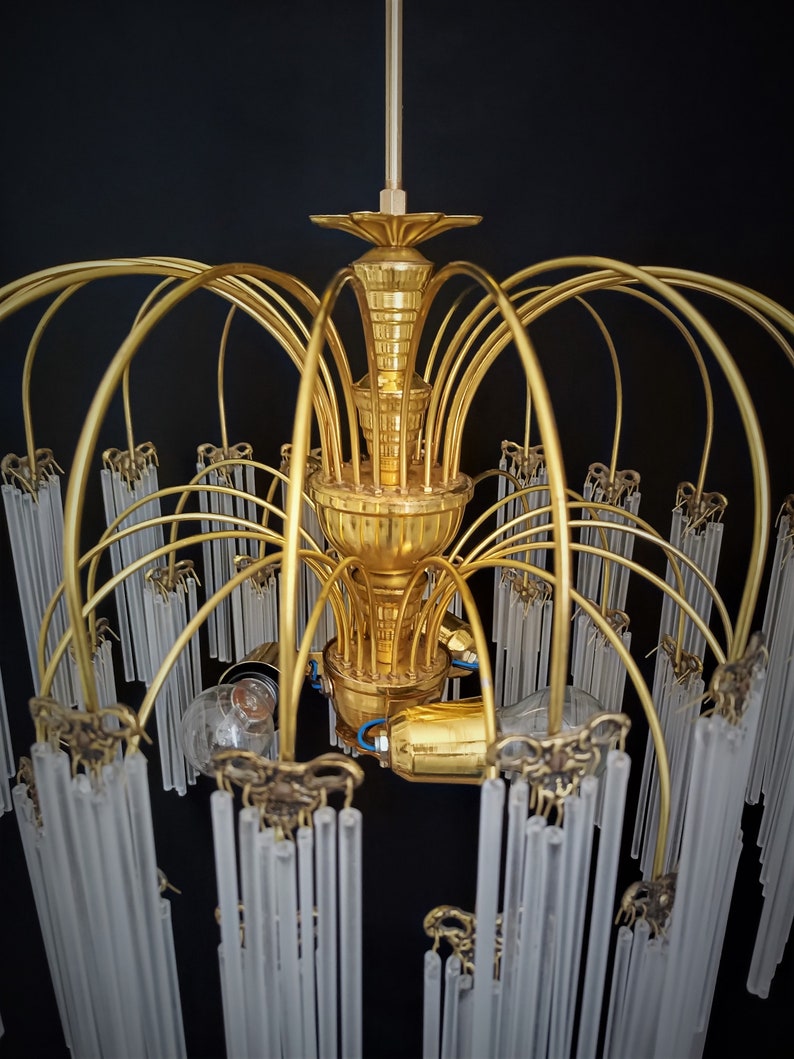 Vintage Art Deco Retro 80s Ceiling Hall Light Murano Milk - Etsy