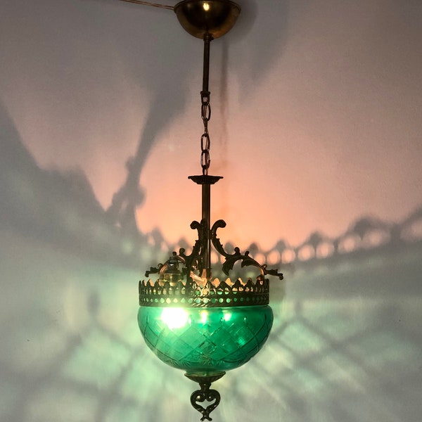Antique Gas Ceiling Light - Etsy