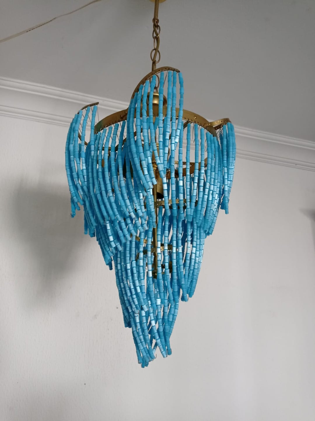 Art Deco Retro 80s Ceiling Pendant Light Vintage Chandelier Designed by ...
