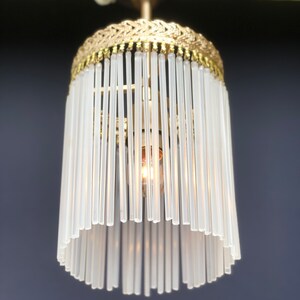 Vintage Art Deco Retro 80s Ceiling Hall Light Murano Milk Glass ...